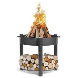 Feuerschale COOKKING "Montana", schwarz, H:80cm &Oslash;:88cm, Stahl, Feuerk&ouml;rbe, &Oslash; 80x80 cm
