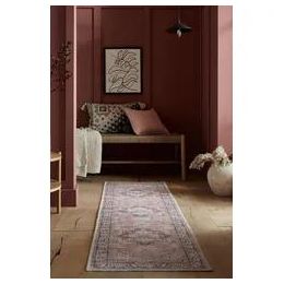 Teppich FLAIR RUGS "Windsor", rosa, B:60cm H:4mm L:230cm, Kunstfaser, Teppiche, Teppich, Waschbarer Teppich
