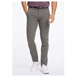 Chinos LINDBERGH "Chino Slim Fit", Herren, Gr. 38, L&auml;nge 34, gr&uuml;n (dk army), Obermaterial: 98% Baumwolle, 2% Elasthan, slim fit, Hosen