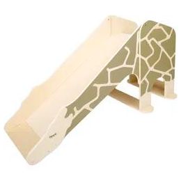 Indoor-Rutsche Small Foot "Wildlife Giraffe", beige (natur), Rutschen, KinderB:75cm H:59cm T:139cm, Massivholz, B:75cm H:59cm T:139cm