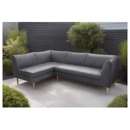 Sofa-Eckelement DOMO collection "Filho, individuell erweiterbar", grau (anthrazit), B:159cm H:81cm T:82cm, 88% Olefin, 12% Polyethylene, Polsterelemente, Polsterm&ouml;bel f&uuml;r Terrasse, Garten und Balkon, speziell f&uuml;r Outdoor