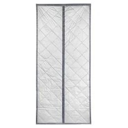 T&uuml;rvorhang Maximex "W&auml;rmeschutz 2in1", grau, B:90cm H:200cm, Polyester, Polyester, Gardinen, 90x200 cm, Thermo-Vorhang, reflektierende Au&szlig;enseite, blickdicht