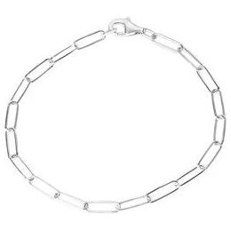 Armband Vivance "925/- Sterlingsilber Gliederarmband glanz wei&szlig; 19 cm", wei&szlig;, Armb&auml;nder, Damen, 19cm, Silber 925 (Sterlingsilber), gl&auml;nzend, Armband