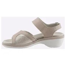 Sandalette Classic Basics, Damen, Gr. 38, beige, Nubukleder, Schuhe Sandalette