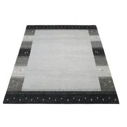 Wollteppich OCI DIE TEPPICHMARKE "INTENSE MALA", grau, B:140cm H:12mm L:200cm, Schurwolle, Teppiche, handgekn&uuml;pft, reine Schurwolle, fu&szlig;warm, Wohnzimmer