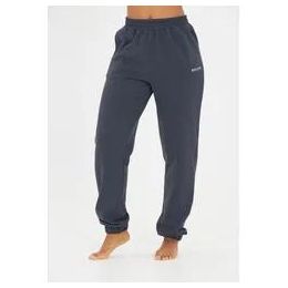 ENDURANCE ATHLECIA Sweathose ATHLECIA "Giannis", Damen, Gr. 42, EURO-Gr&ouml;&szlig;en, blau, 65% Polyester, 35% Baumwolle, unifarben, lang, Hosen Sweathose, mit bequemem Dehnbund