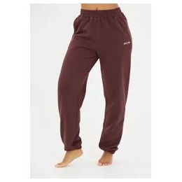 ENDURANCE ATHLECIA Sweathose ATHLECIA "Giannis", Damen, Gr. 42, EURO-Gr&ouml;&szlig;en, braun, 65% Polyester, 35% Baumwolle, unifarben, lang, Hosen Sweathose, mit bequemem Dehnbund