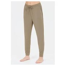 ENDURANCE ATHLECIA Sweathose ATHLECIA "Jacey", Damen, Gr. 42, EURO-Gr&ouml;&szlig;en, beige, 51% Polyester, 44% Modal, 5% Elasthan, unifarben, lang, Hosen Sweathose, aus weichem Modalmix