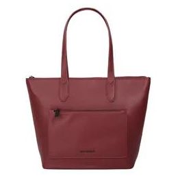 Shopper Betty Barclay, Damen, Gr. B/H/T: 42cm x 30cm x 13cm onesize, rot, Kunstfaser, leicht gl&auml;nzend, unifarben, Taschen Shopper