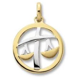 Sternzeichenanh&auml;nger ONE ELEMENT "Waage Sternzeichen Anh&auml;nger aus 333 Gelbgold", gold, Schmuckanh&auml;nger, Damen, Waage, Gelbgold 333 Gold, Gelbgold 333, Gold, Ihr pers&ouml;nliches Sternzeichen &ndash; ein besonderes Geschenk mit Bedeutung