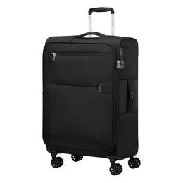 Weichgep&auml;ck-Trolley Samsonite "URBIFY, verschiedene Gr&ouml;&szlig;en", Gr. B/H/T: 43cm x 68cm x 27cm 68 l, schwarz, Recycle-Polyester, Koffer, aus Recycle-Polyester, mit Kreuzspanngurt, mit Fronttasche