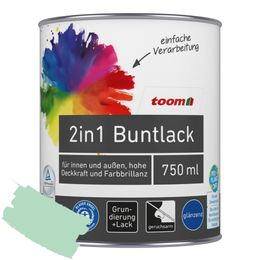 toom 2in1 Buntlack minzgr&uuml;n gl&auml;nzend 750 ml