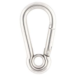 Seilflechter Karabinerhaken Edelstahl A4 geschlossen &Oslash; 4 x 40 mm