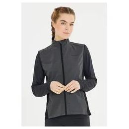 Funktionsweste Endurance "Bebinca", Damen, Gr. 40, schwarz, 92% Polyester, 8% Elasthan, normal, hoch geschlossener Ausschnitt, Westen Funktionsweste, mit reflektierenden Elementen
