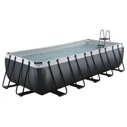 Framepool EXIT "inkl. Sicherheitsleiter und Kartuschenfilterpumpe", schwarz, B:250cm H:122cm L:540cm, Schwimmbecken, BxLxH: 250x540x122 cm