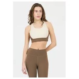 ENDURANCE ATHLECIA Sport-BH ATHLECIA "Lris", Damen, Gr. M, beige (beige, braun), 75% Polyester, 25% Elasthan, mehrfarbig, BHs Sport-BH, mit gepolsterten Cups