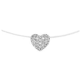 Collier Smart Jewel "Anh&auml;nger Herz, Silber 925", silber, Halsketten, Damen, 45cm, Silber 925 (Sterlingsilber), Collier