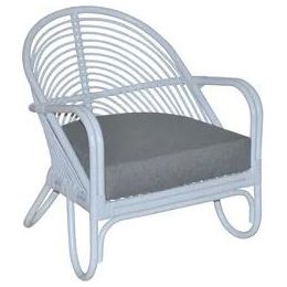 Loungesessel, wei&szlig;, B:70cm H:80,5cm T:72cm, Bezug 100% Polyester, HOFMANN LIVING AND MORE, Sessel, Handgeflochten