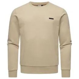 Sweater Ragwear "Indie", Herren, Gr. XXXL (58), beige (sand), Sweatware, 70% Baumwolle, 30% Polyester, gerade h&uuml;ftlang, Rundhals, &Auml;rmel ohne &Auml;rmelschlitz Rippb&uuml;ndchen, Sweatshirts Sweater, Cooler Basic Herren Pullover