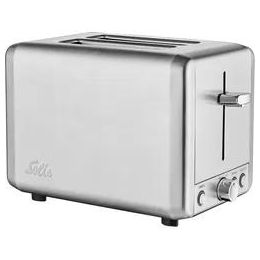 Solis OF SWITZERLAND Toaster "Steel Toaster (Typ 8002)", silber, B:28cm H:19cm T:16cm, Toaster, mit 2 Schlitzen, Edelstahl