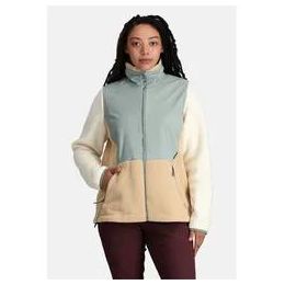 Outdoorjacke KARI TRAA "R&oslash;the", Damen, Gr. XL, braun (braun, mehrfarbig), 100% Polyester, mehrfarbig, normal, hoch geschlossener Ausschnitt, Jacken Outdoorjacke, mit windbest&auml;ndigem Material