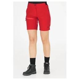 Shorts WHISTLER "Salton", Damen, Gr. 44, EURO-Gr&ouml;&szlig;en, rot (dunkelrot), 92% Polyester, 8% Elasthan, unifarben, kurz, Hosen Shorts, mit praktischer Stretchfunktion