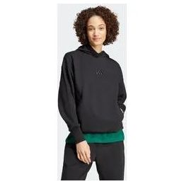 Kapuzensweatshirt Adidas SPORTSWEAR "W ALL SZN BF HD", Damen, Gr. M, schwarz, Obermaterial: 70% Baumwolle, 30% Polyester, Sweatshirts