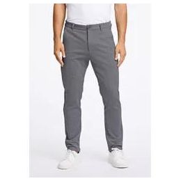 Stoffhose LINDBERGH "Stoffhose Slim Fit", Herren, Gr. XXL, grau (grau mix), Obermaterial: 75% Polyester, 22% Viskose, 3% Elasthan; Futter: 65% Polyester, 35% Baumwolle, unifarben, slim fit, Hosen Stoffhose