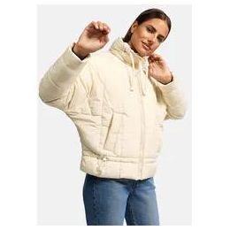 Steppjacke Navahoo "Luftzauber 14", Damen, Gr. M (38), beige (creme), Obermaterial: 100% Polyester. Innenfutter: 100% Polyester. &Auml;rmelfutter: 100% Polyester. Wattierung: 100% Polyester, oversize h&uuml;ftlang, hoch geschlossener Ausschnitt, &Auml;rmel ohne &Auml;rmelschlitz normaler Saum, Jacken Steppjacke, Gesteppte Damen &Uuml;bergangsjacke