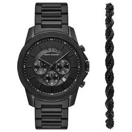 Giorgio Armani ARMANI EXCHANGE Armbanduhr, Herrenuhr, Edelstahlarmband, Geschenk