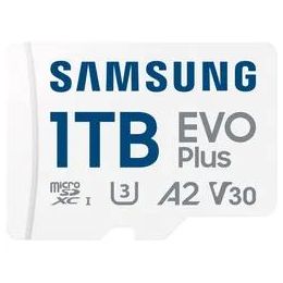Samsung Speicherkarte "EVO Plus (2024) inkl. SD-Adapter", wei&szlig;, 1000 GB, Speicherkarten