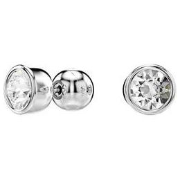 Paar Ohrstecker Swarovski "Schmuck Geschenk Imber Ohrringe Solit&auml;r", silber (metallfarben, kristallwei&szlig;, kristallwei&szlig;), Ohrringe, Damen, 7,2mm, Metall, mit Swarovski Kristall