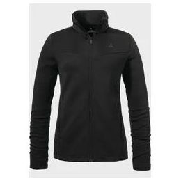 Sch&ouml;ffel Fleecejacke SCH&Ouml;FFEL "Ski Fleece Jk Style Pine WMS", Damen, Gr. 36, schwarz (9990, schwarz), Oberstoff: 100% Polyester, regular fit, hoch geschlossener Ausschnitt, Jacken Fleecejacke