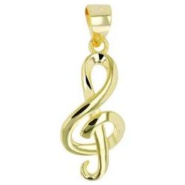 Adelia&acute;s Kettenanh&auml;nger ADELIA ́S "trendiger Schl&uuml;ssel Anh&auml;nger aus 925 Sterling Silber", gold, Schmuckanh&auml;nger, Damen, Silber 925 (Sterlingsilber), Kettenanh&auml;nger