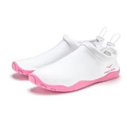 Aquaschuh Venice Beach "Badelatsche, Badeschuhe, Badeschlappe, Wasserschuh, leichter Slipper", Damen, Gr. 43, rosa (wei&szlig;, ros&eacute;), Obermaterial: 80% Neopren, 20% Textilmaterial. Decksohle: 100% Textilmaterial. Futter: 100% Textilmaterial. Laufsohle: 100% Synthetik, kontrastfarbene Details, Schuhe, schnelltrocknend mit ultraleichter Sohle VEGAN