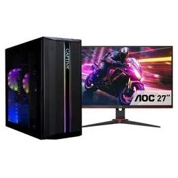 Captiva Gaming-PC-Komplettsystem "Advanced Gaming R82-912 TFT Bundle", Energieeffizienz: F (A-G), schwarz, ohne Betriebssystem, 32 GB RAM 1.000 GB SSD, Computer_Komplettsysteme