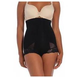 Shapingslip MAGIC BODYFASHION "Super Control Brief", Damen, Gr. XL, schwarz, Obermaterial: 85% Polyamid, 15% Elasthan, unifarben, k&ouml;rpernah, Unterhosen, mittlere Formung von Bauch, Taille und R&uuml;cken, Spitze