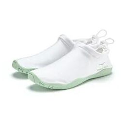 Aquaschuh Venice Beach "Badelatsche, Badeschuhe, Badeschlappe, Wasserschuh, leichter Slipper", Damen, Gr. 44, gr&uuml;n (wei&szlig;, mintgr&uuml;n), Obermaterial: 80% Neopren, 20% Textilmaterial. Decksohle: 100% Textilmaterial. Futter: 100% Textilmaterial. Laufsohle: 100% Synthetik, kontrastfarbene Details, Schuhe, schnelltrocknend mit ultraleichter Sohle VEGAN