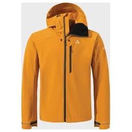 Sch&ouml;ffel Outdoorjacke SCH&Ouml;FFEL "Bike Hybrid Jk Style Salza MNS", Herren, Gr. 54, gelb (5735, gelb), Oberstoff: Aussenseite: 88% Polyester, Aussenseite: 12% Elasthan, Innenseite: 100% Polyester; (Membran: Polyurethan); Oberstoff Oberes R&uuml;ckenteil: 89% Nylon, 11% Elasthan, regular fit, hoch geschlossener Ausschnitt, Jacken Outdoorjacke