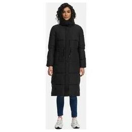 Wintermantel Navahoo "Der Wahnsinn 14", Damen, Gr. XXXL(46), schwarz, Obermaterial: 100% Polyester. Futter: 100% Polyester. Wattierung: 100% Polyester, gerade ca. Mitte Knie, hoch geschlossener Ausschnitt, &Auml;rmel ohne &Auml;rmelschlitz Rippstrickb&uuml;ndchen, M&auml;ntel Wintermantel, Damen Steppmantel mit Taillenzugband