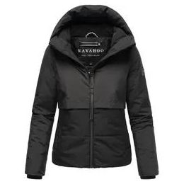 Steppjacke Navahoo "Liebesk&uuml;ken XIV", Damen, Gr. L (40), schwarz, Obermaterial: 100% Polyester. Innenfutter: 100% Polyester. &Auml;rmelfutter: 100% Polyester. Wattierung: 100% Polyester, tailliert h&uuml;ftlang, hoch geschlossener Ausschnitt, &Auml;rmel ohne &Auml;rmelschlitz Rippstrickb&uuml;ndchen, Jacken Steppjacke, modische Damen Winterjacke mit Fleece-Innenfutter