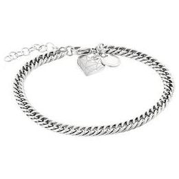 Armband Liebeskind Berlin "Schmuck Geschenk Edelstahl Armkette Herz", silber (silberfarben), Armb&auml;nder, Damen, 21cm, Edelstahl, Armband