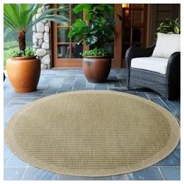 Outdoorteppich Ayyildiz TEPPICHE "GIZA 1410", gr&uuml;n, H:3mm &Oslash;:200cm, Polypropylen, Teppiche, Outdoorteppich, In- und Outdoor, Wetterfest, Wasserabweisend, robust