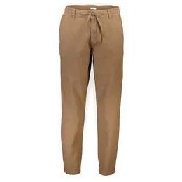 Leinenhose LINDBERGH "Leinenhose Relaxed Fit", Herren, Gr. L, braun, Obermaterial: 55% Leinen, 45% Baumwolle, relaxed fit, Hosen