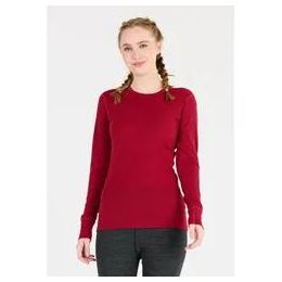 Funktionsshirt WHISTLER "Cerro", Damen, Gr. 40, rot, 85% Wolle, 15% Lyocell, unifarben, normal, Rundhals, Shirts Funktionsshirt, aus hochwertig-nat&uuml;rlichem Mix mit Merinowolle und Lyocell