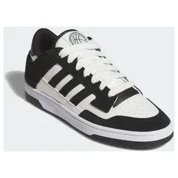 Sneaker Adidas SPORTSWEAR "RAPID COURT LOW", Damen, Gr. 39, schwarz-wei&szlig; (core schwarz, cloud wei&szlig;, cloud wei&szlig;), Leder, Synthetik, Schuhe Sneaker