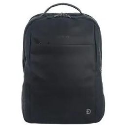 Cityrucksack DISCOVERY "Heritage", Gr. B/H/T: 13cm, schwarz, Polyurethane, Rucks&auml;cke Cityrucksack, Polyurethane material