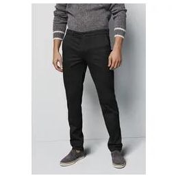 Chinos MEYER "M5 Chino", Herren, Gr. 34, L&auml;nge 36, schwarz, 98% Baumwolle, 2% Elasthan, unifarben, figurumspielend lang, Hosen, im unifarbenen Design