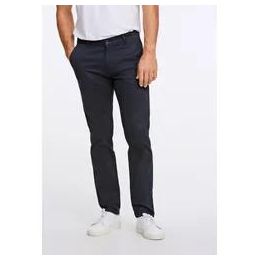 Chinos LINDBERGH "Chino Tapered Fit", Herren, Gr. 38, L&auml;nge 34, blau (dk navy), Obermaterial: 97% Baumwolle, 3% Elasthan, unifarben, gerade, unten schmal, Hosen