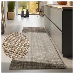 Teppich Hanse Home "Jaipur Juteteppich, als L&auml;ufer und in Rund", grau (graubraun), B:80cm H:10mm L:200cm, Jute, Teppiche, Teppich, 100% Naturfaser, Wohnzimmer, Esszimmer, Schlafzimmer, GRS